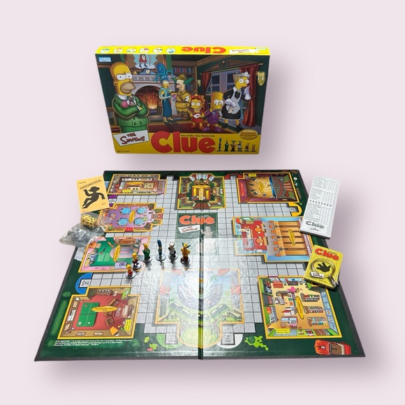 Hasbro | Toys | The Simpsons Clue Board Game 2nd Edition 202 Parker ...